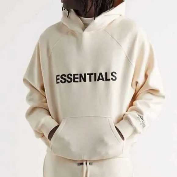 Essentials | Shirts | New Essentials Fear Of God Hoodie Ss2 Cream ...
